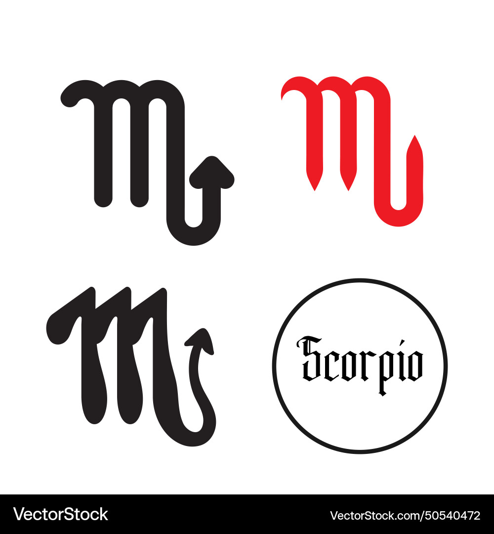 Zodiac symbol scorpion icon Royalty Free Vector Image