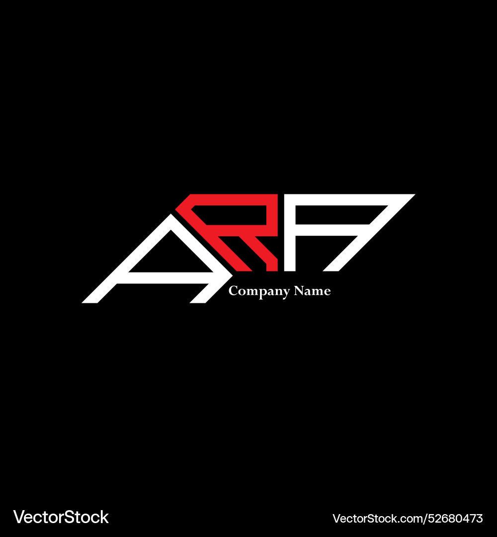Ara logo design simple and modern Royalty Free Vector Image