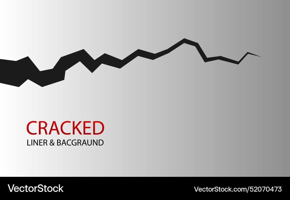 Cracked ground realistic crack texture Royalty Free Vector