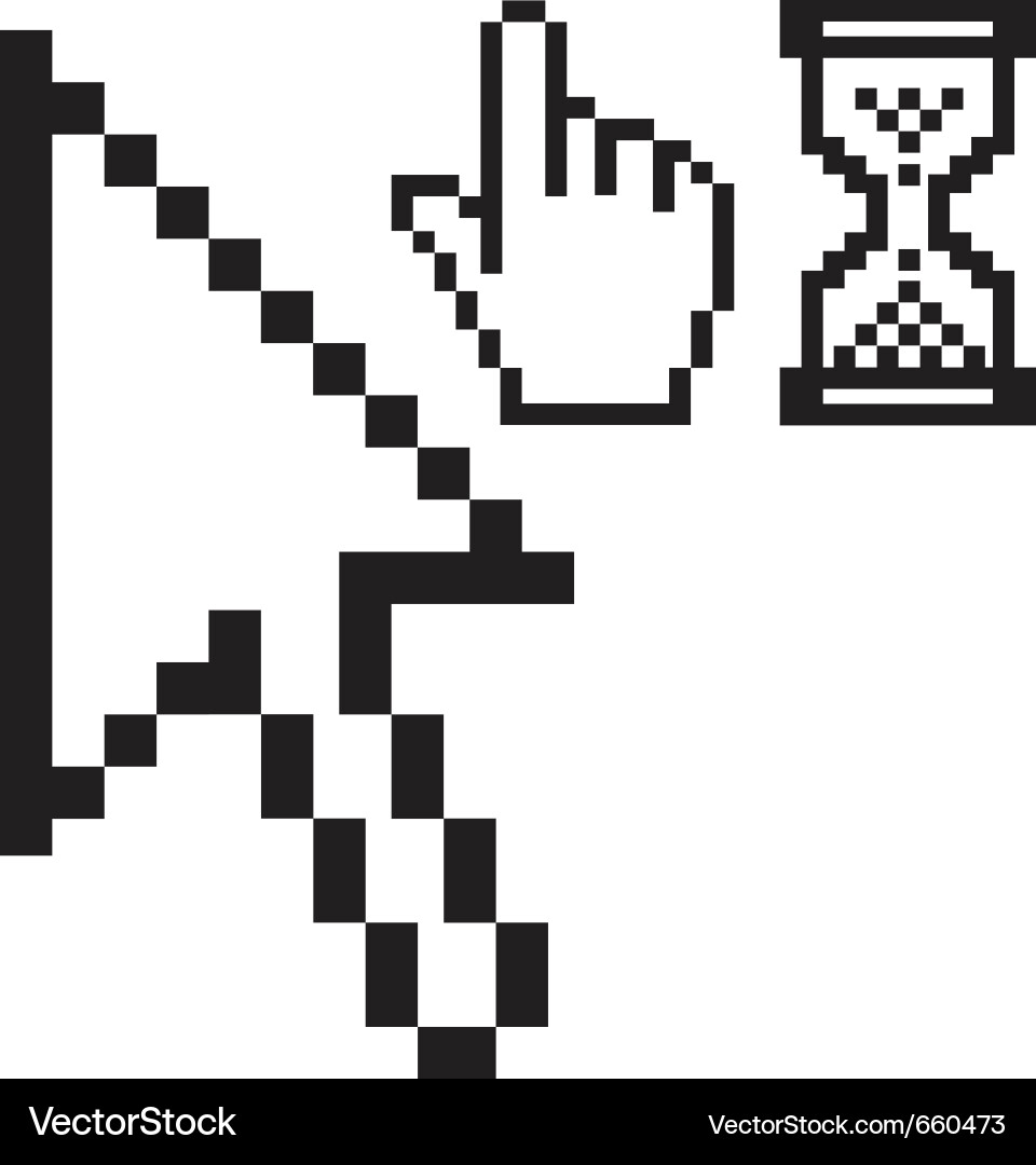 Maus Cursors Set Lizenzfreies Vektorbild - VectorStock