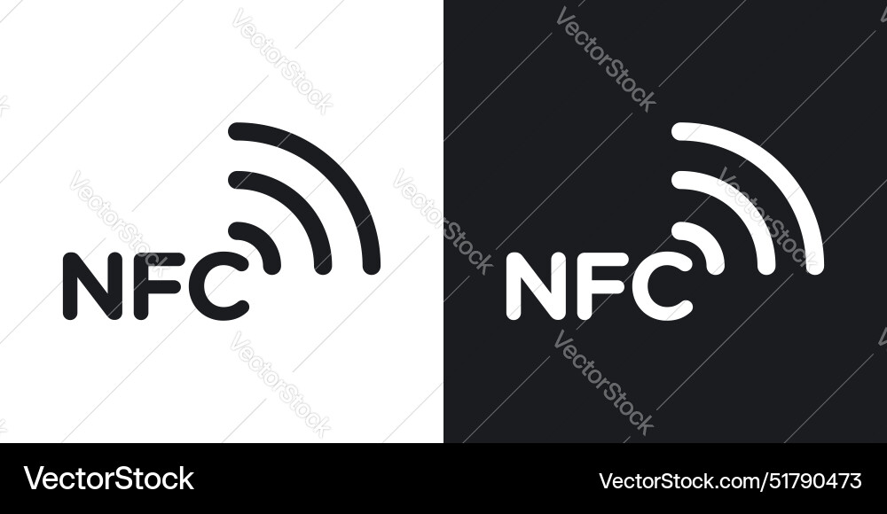 Nfc icon Royalty Free Vector Image - VectorStock
