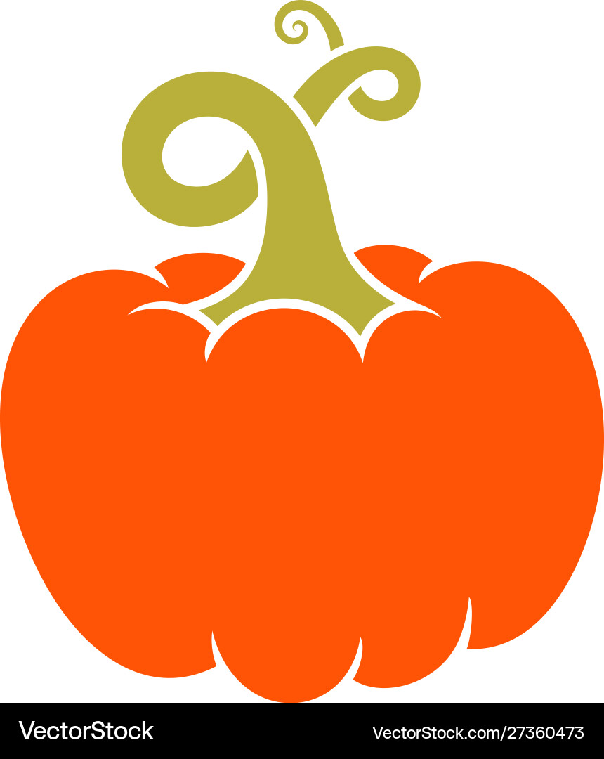 Pumpkin logo Royalty Free Vector Image - VectorStock