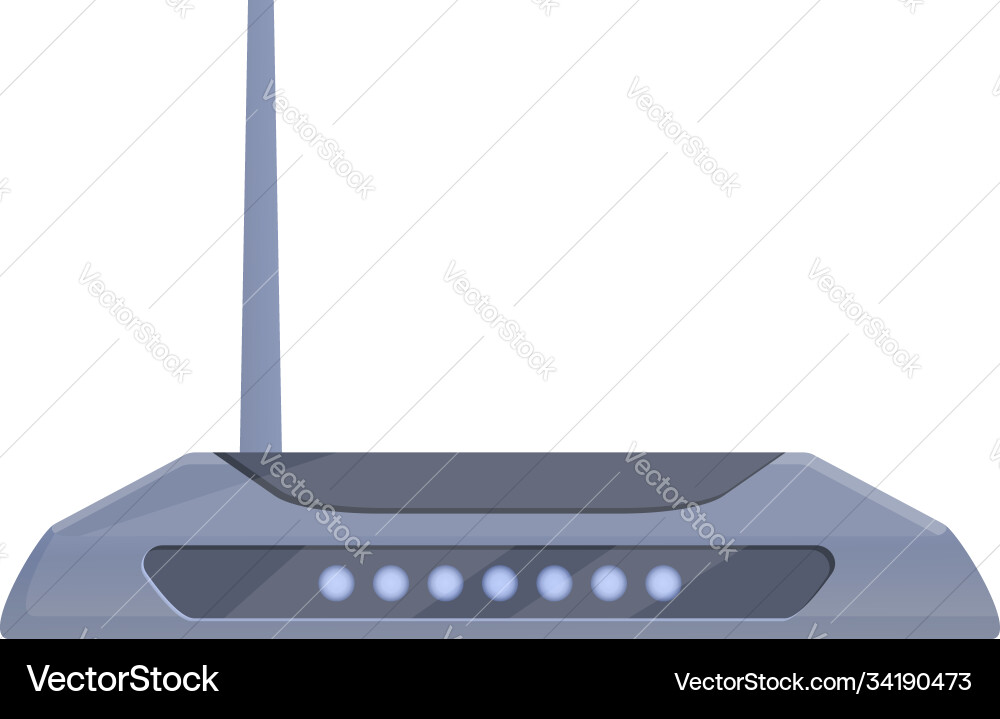 Wifi router modem icon cartoon style Royalty Free Vector