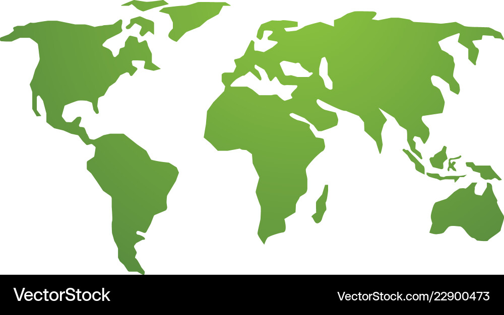 World global green logo Royalty Free Vector Image