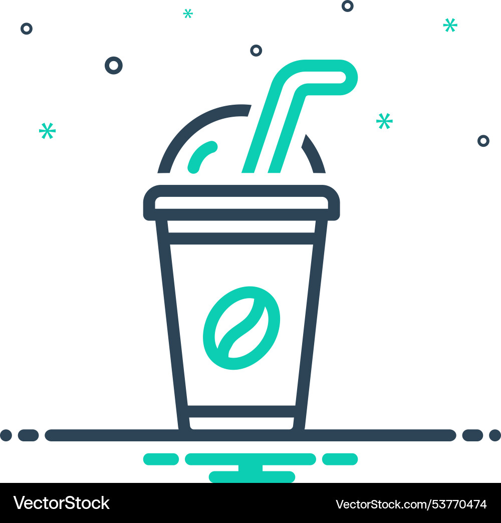 Coffee shake Royalty Free Vector Image - VectorStock