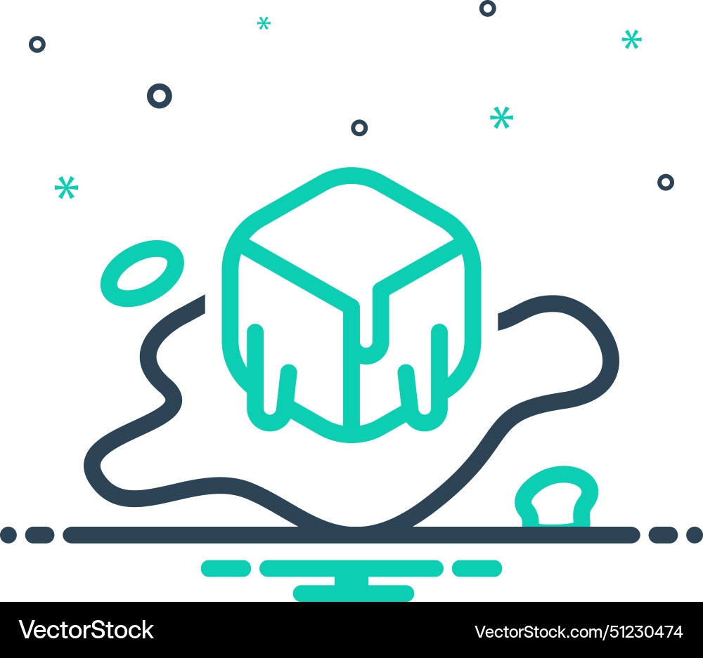 Melting ice Royalty Free Vector Image - VectorStock