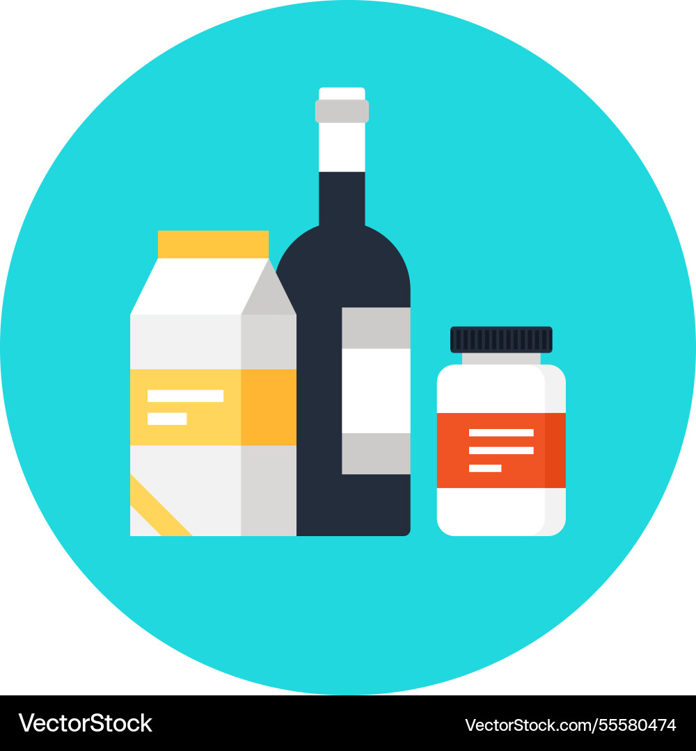 Package design flat web icon Royalty Free Vector Image