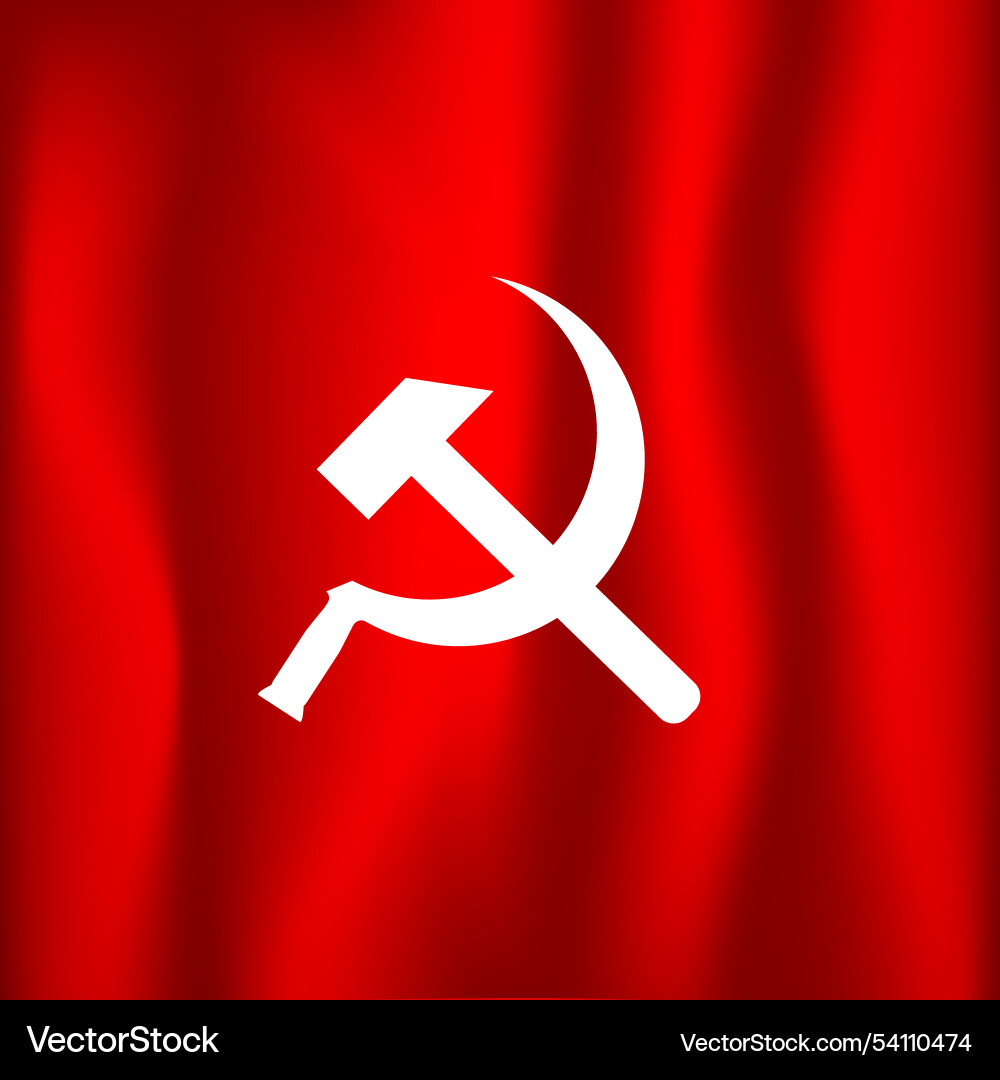 Red flag of soviet union symbol Royalty Free Vector Image