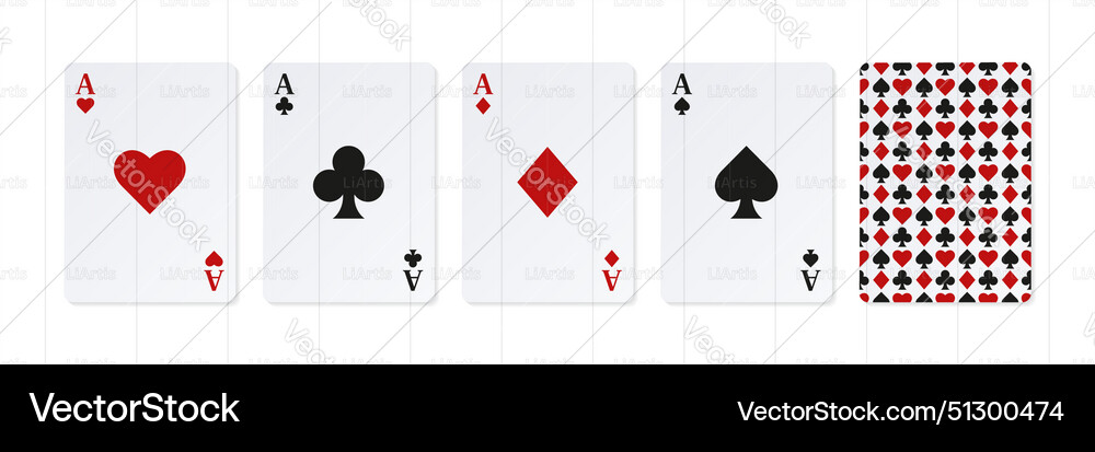 Set of playing cards Royalty Free Vector Image