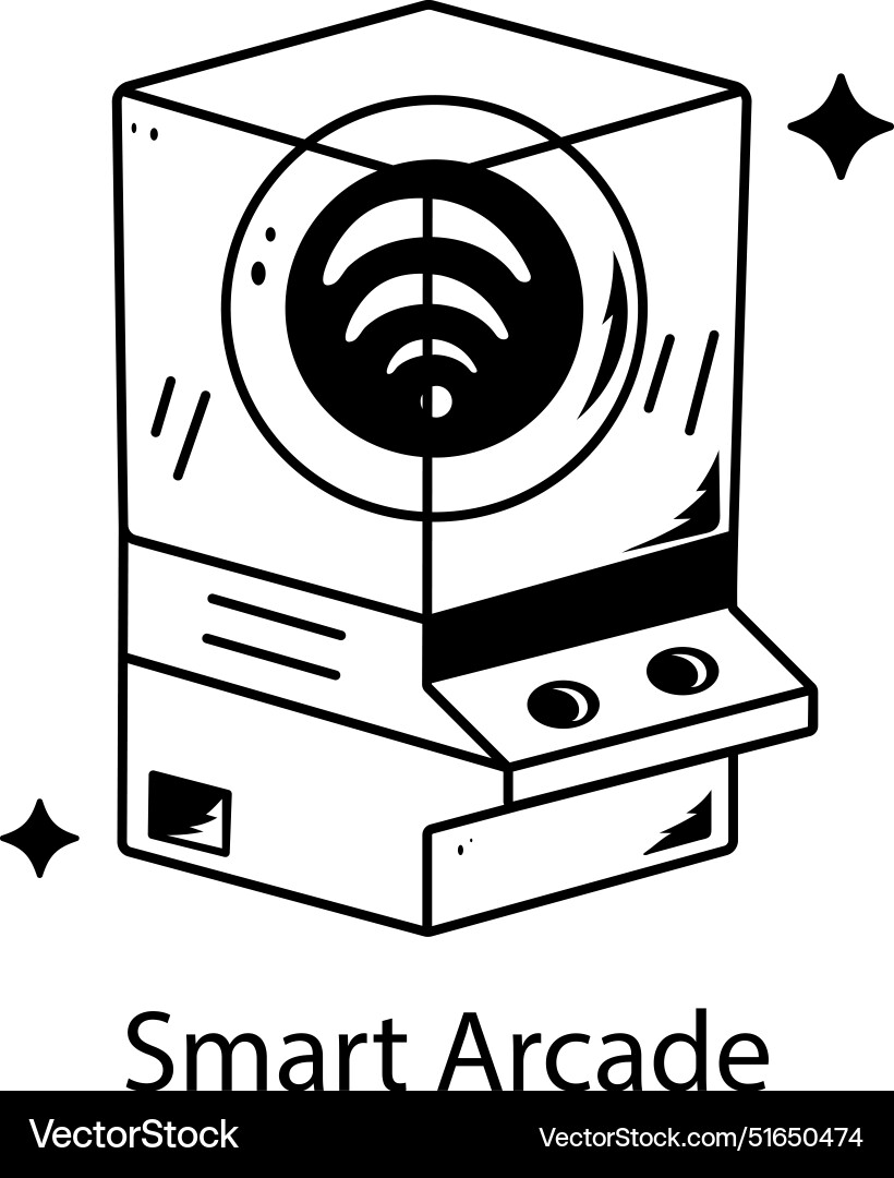 Smart arcade Royalty Free Vector Image - VectorStock