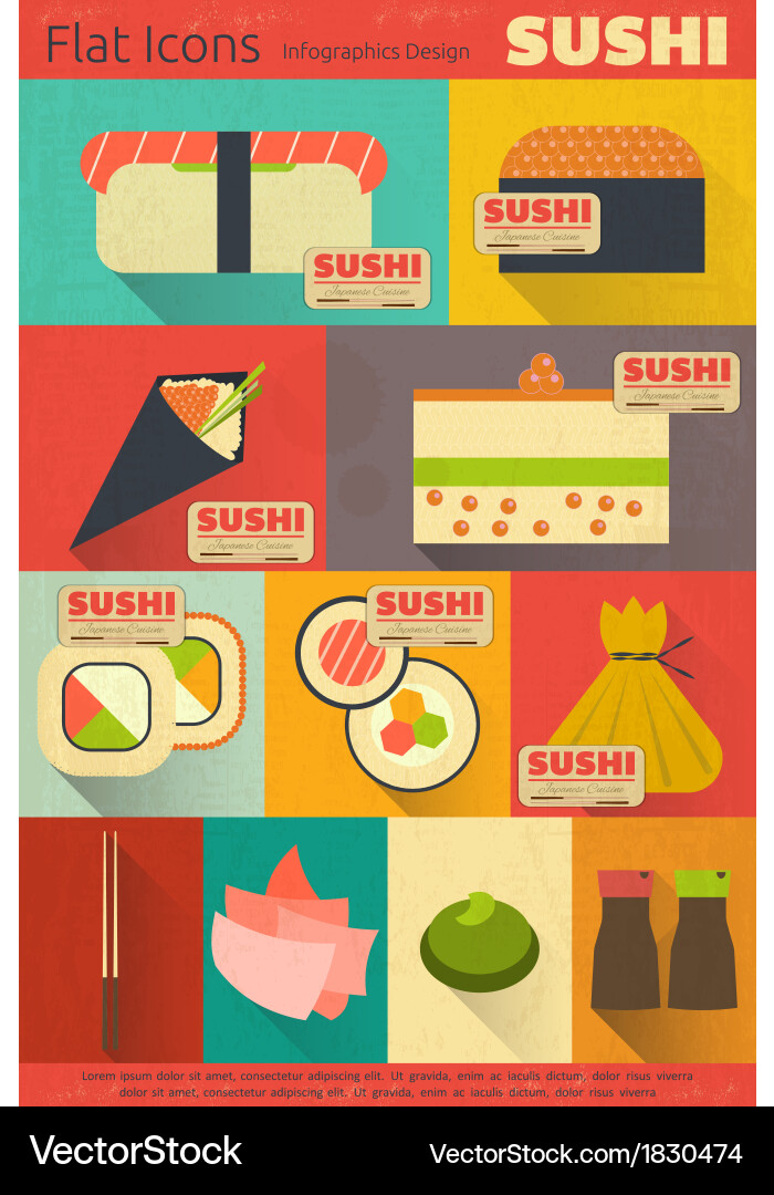 Sushi Royalty Free Vector Image - VectorStock