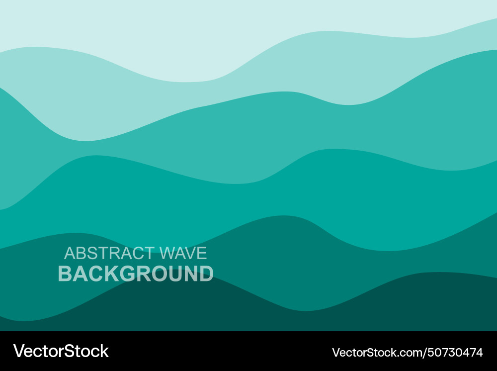 Water wave background design abstract blue ocean Vector Image