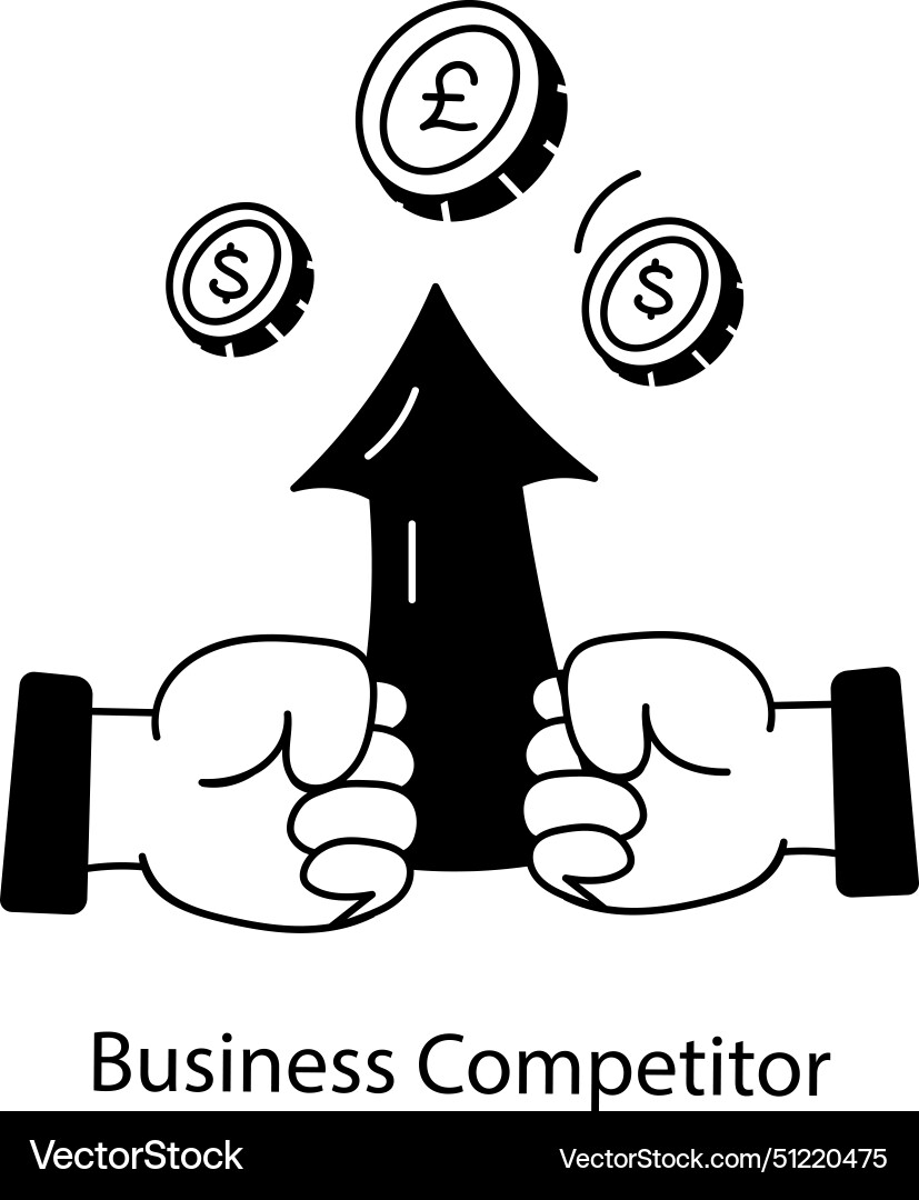 Business competitor Royalty Free Vector Image - VectorStock