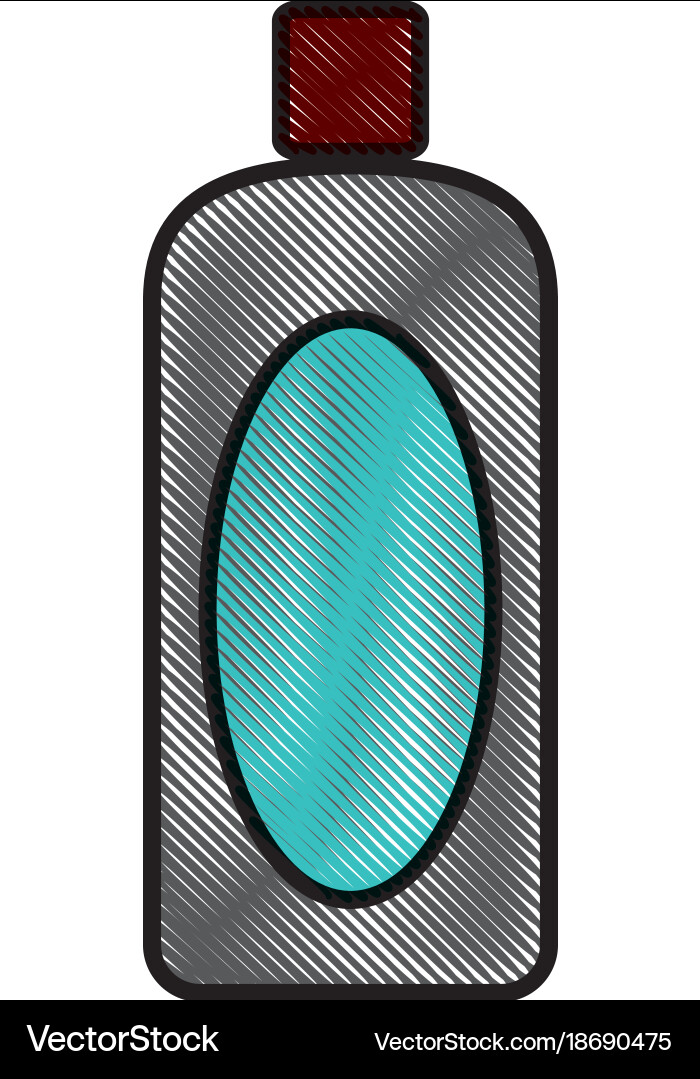 Container bottle isolated Royalty Free Vector Image