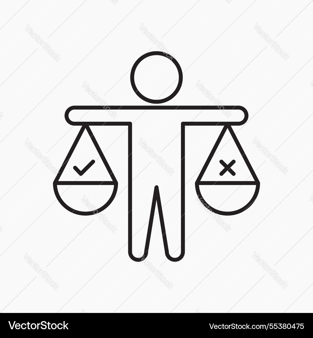 Ethics icon simple Royalty Free Vector Image - VectorStock