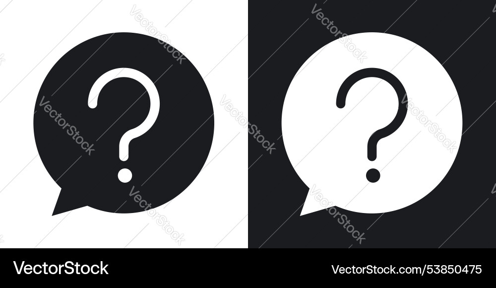 Question icon set Royalty Free Vector Image - VectorStock