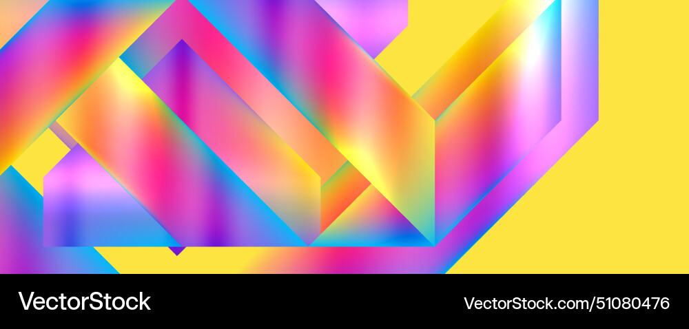 A colorful abstract background with geometric Vector Image