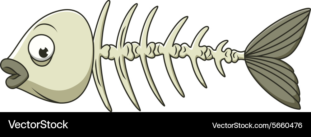 Fish bone Royalty Free Vector Image - VectorStock