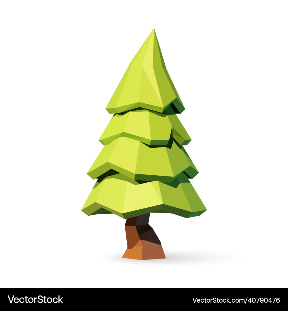 Green tree Royalty Free Vector Image - VectorStock