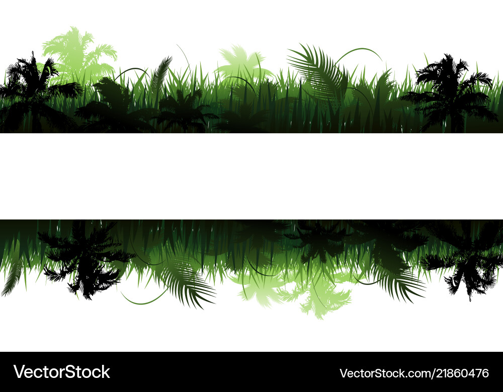 Jungle landscape Royalty Free Vector Image - VectorStock