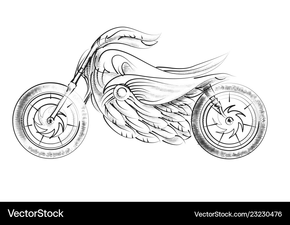 Motorcycle symbol Royalty Free Vector Image - VectorStock