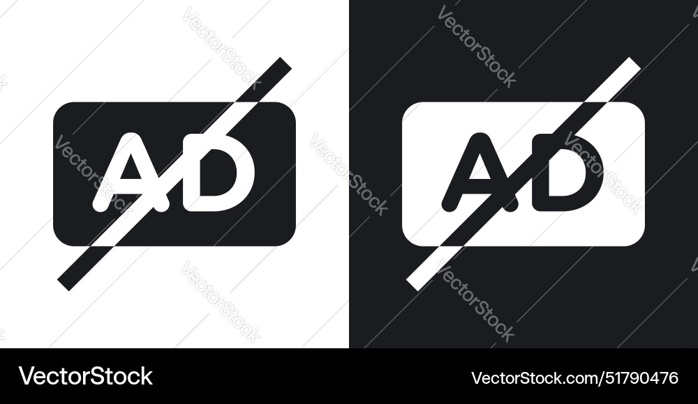No audio description icon Royalty Free Vector Image