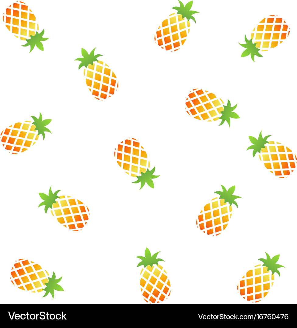 Pineapple background Royalty Free Vector Image