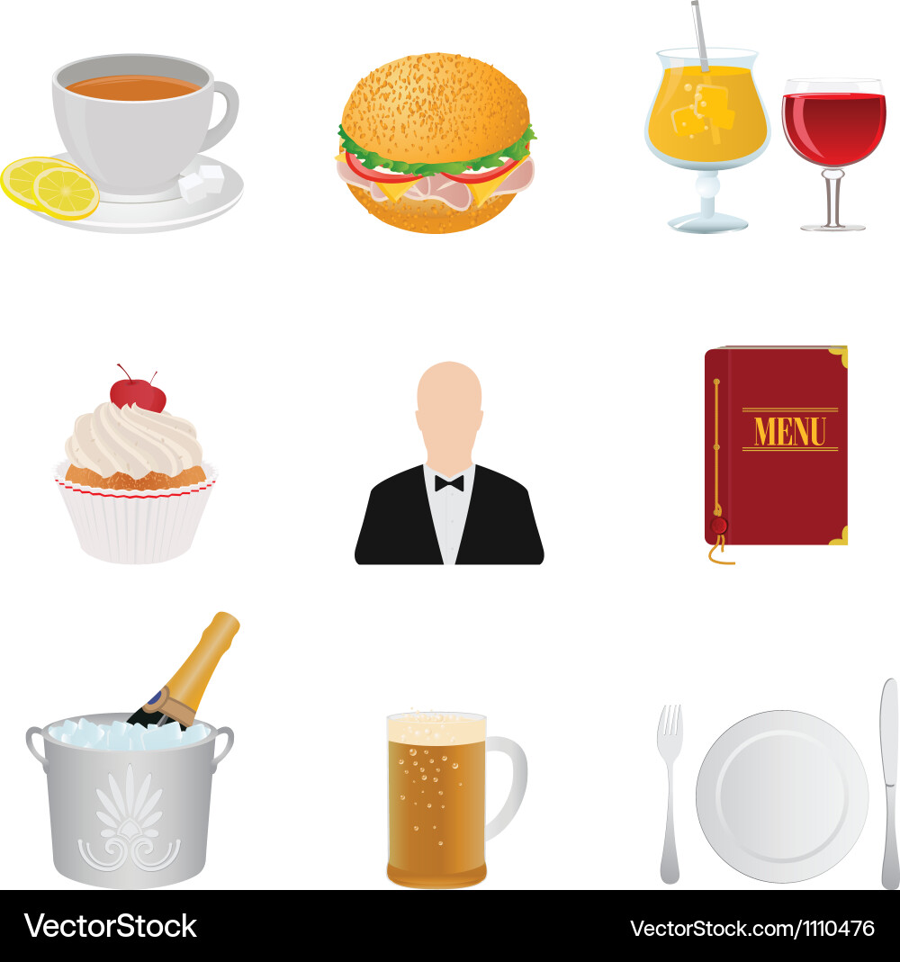 Restaurant and food Royalty Free Vector Image - VectorStock