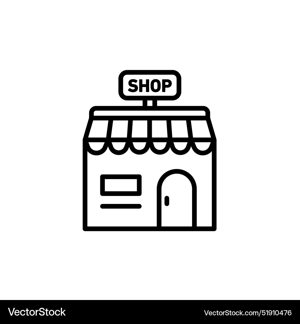 Shop icon perfect for retail and stores Royalty Free Vector