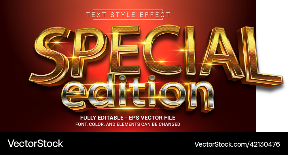 Special Edition Text Effect Royalty Free Vector Image