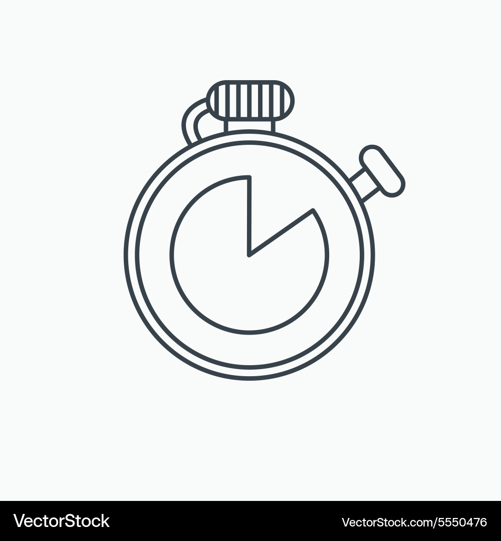 Timer icon stopwatch sign Royalty Free Vector Image