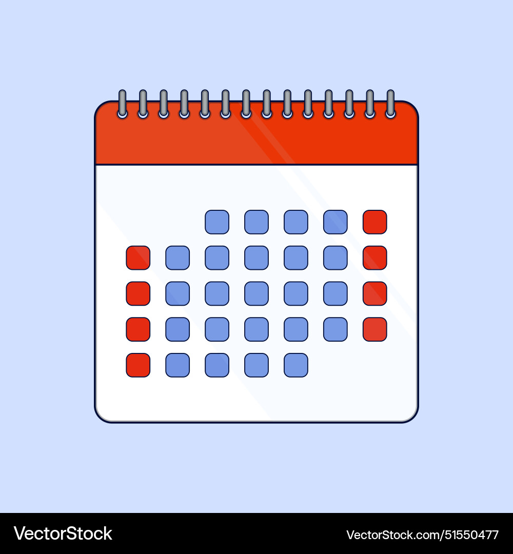 Calendar icon year dates calendar icon Royalty Free Vector