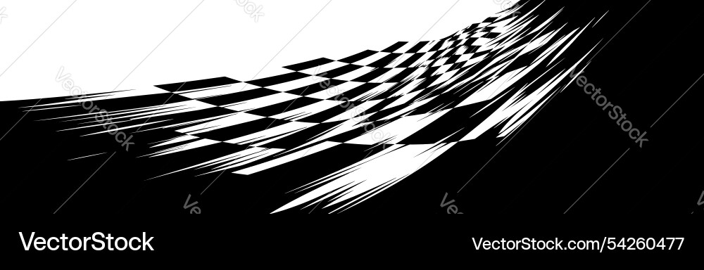 Checkered flag racing start finish concept Vector Image