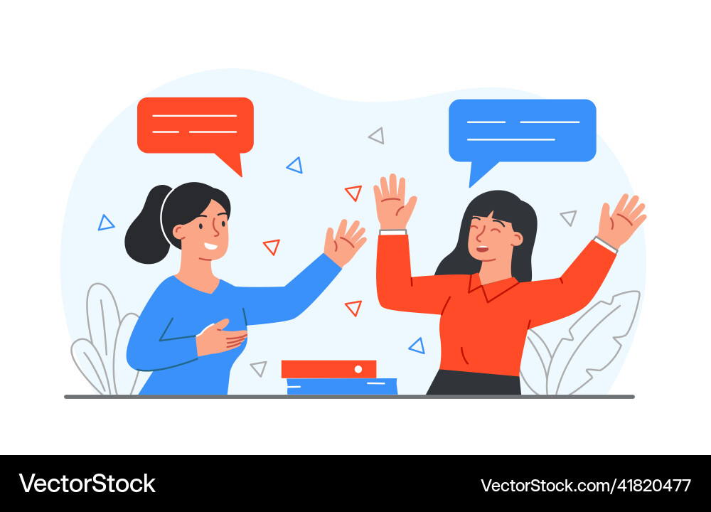 Concept of greeting Royalty Free Vector Image - VectorStock