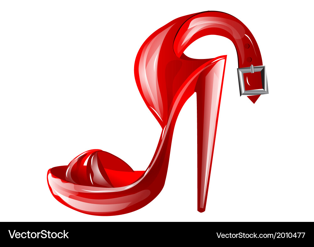 High heel Royalty Free Vector Image - VectorStock
