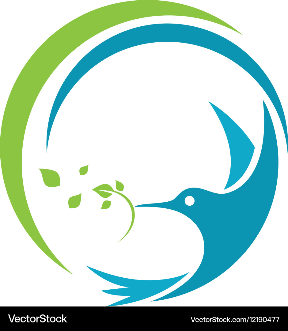 Hummingbird Logo Icon Royalty Free Vector Image