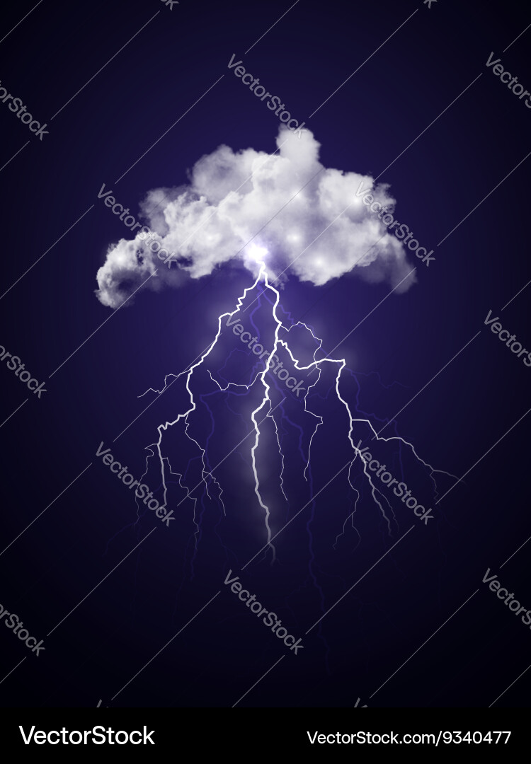 Lightning Royalty Free Vector Image - VectorStock