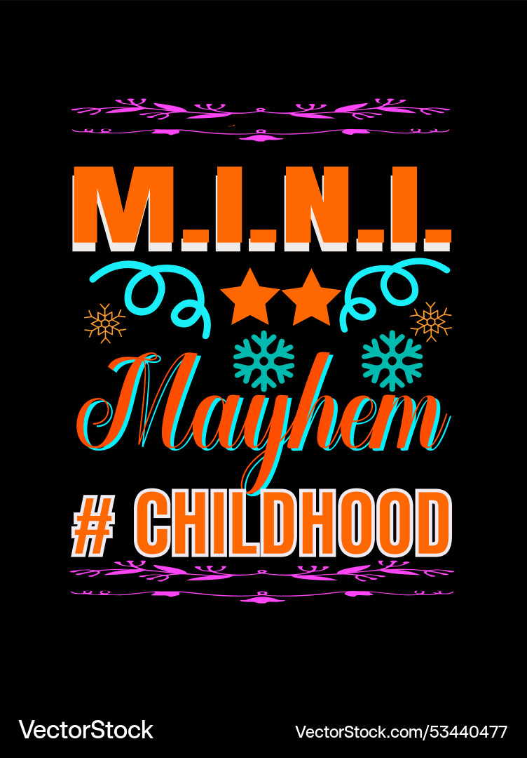 Mini mayhem Royalty Free Vector Image - VectorStock