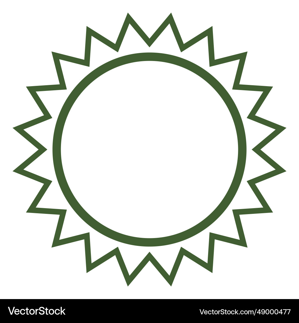 Simple sun icon Royalty Free Vector Image - VectorStock