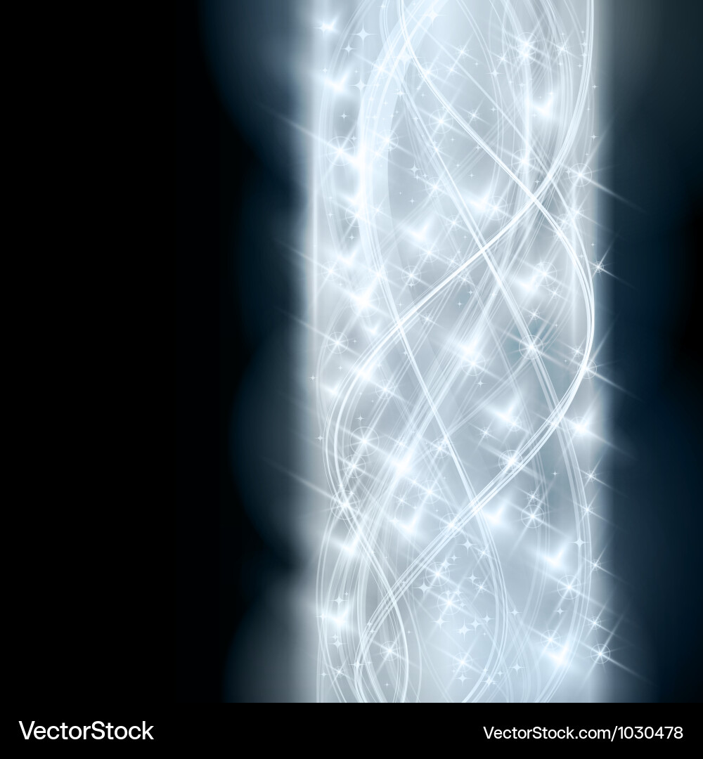 Abstract silver blue star border Royalty Free Vector Image