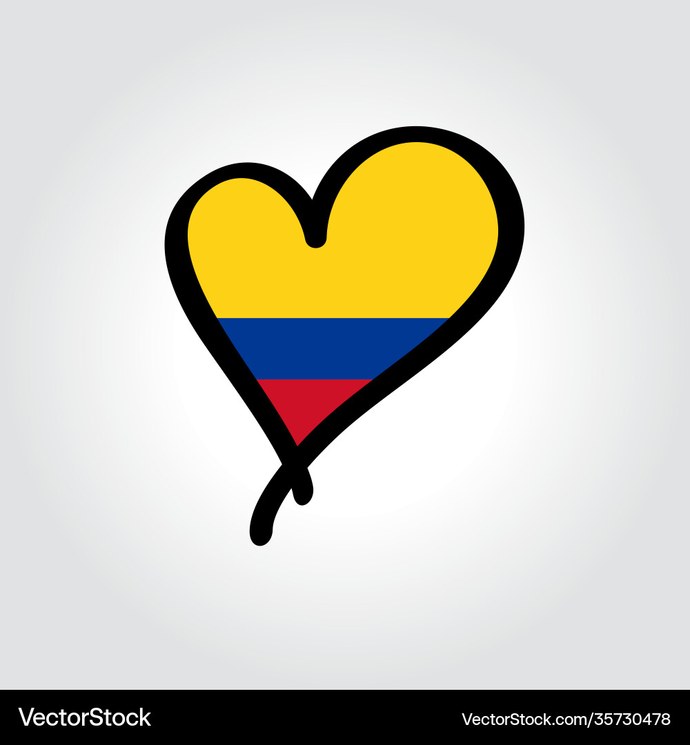 Colombia Heart Vector Images (over 320)
