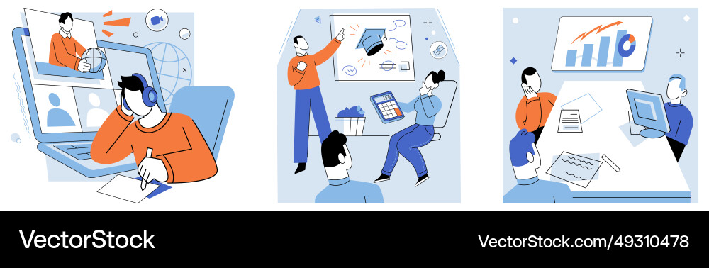 Corporate training the course offered valuable Vector Image