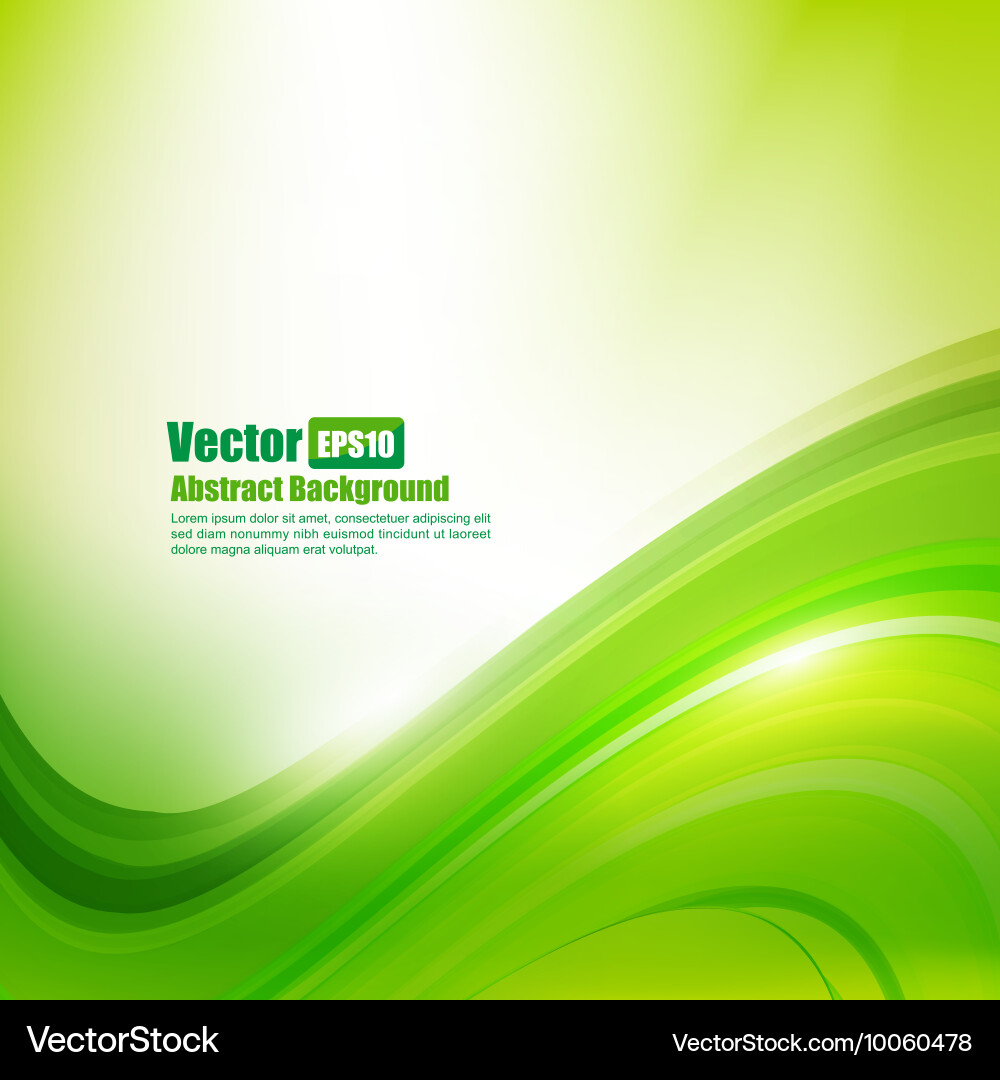 Light Green Wave Background Royalty Free Vector Image