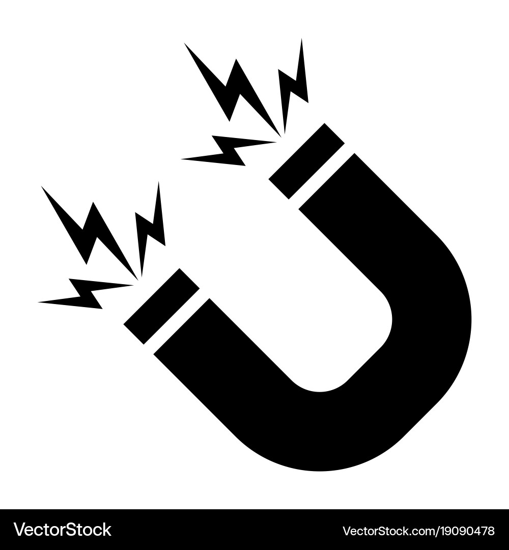 Magnetic Attraction Symbol Royalty Free Vector Image