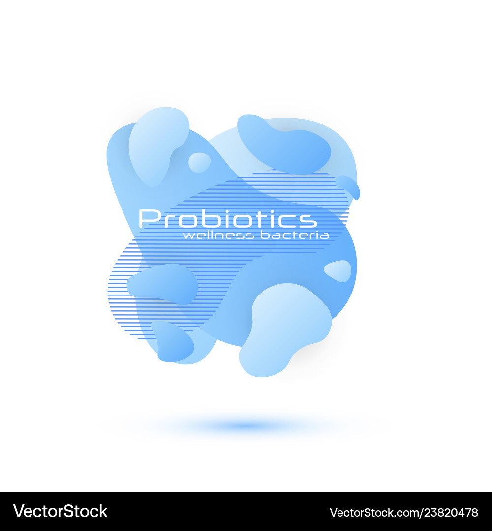 Probiotics bacteria Royalty Free Vector Image - VectorStock