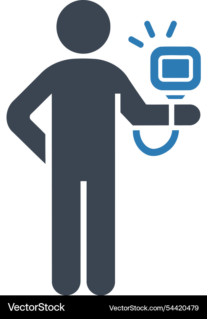 Checking blood pressure icon Royalty Free Vector Image