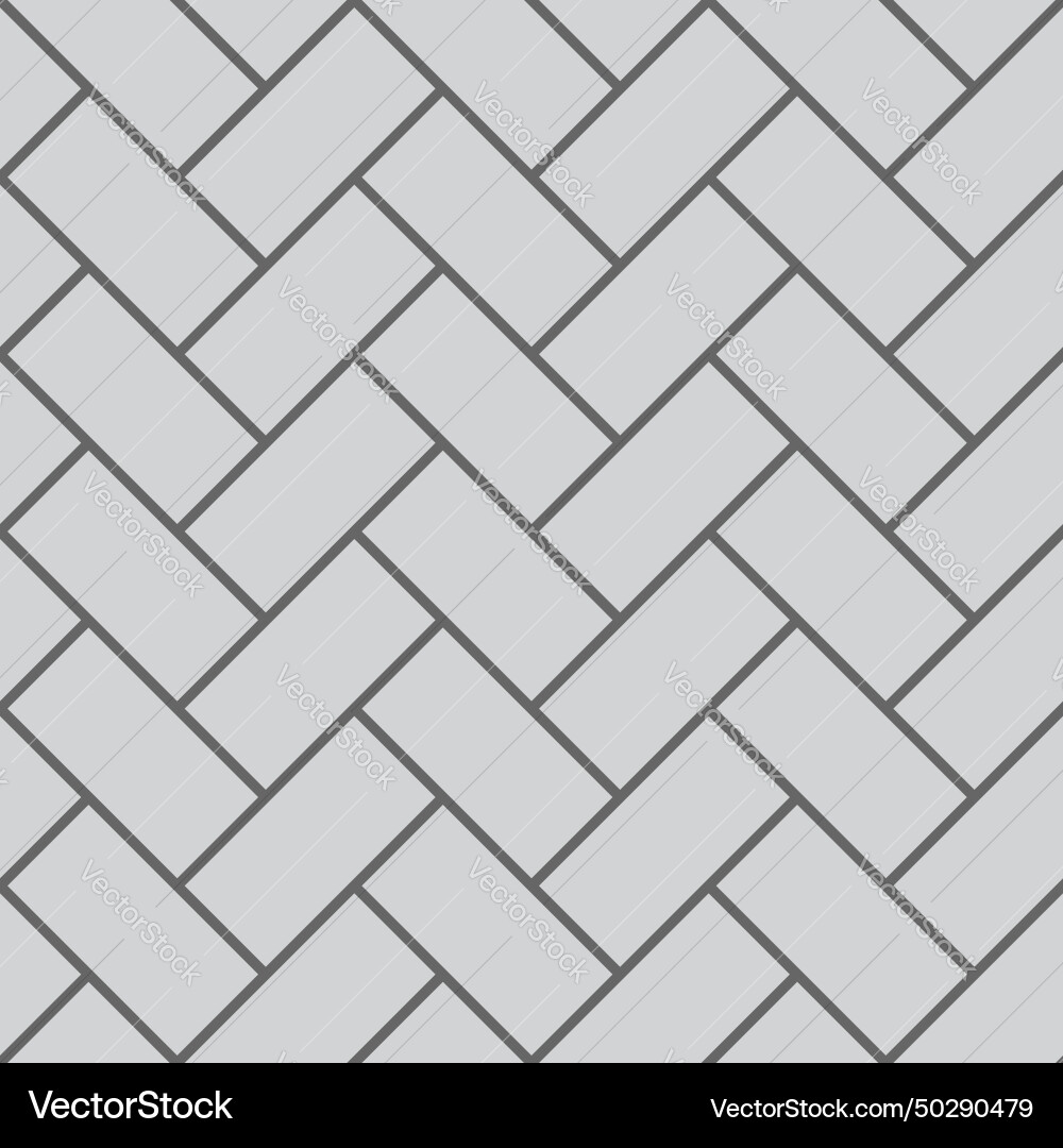 Classic herring bone cobblestone pattern tile Vector Image