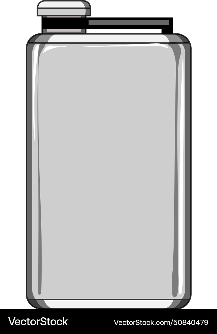 Drink flask alcohol cartoon Royalty Free Vector Image