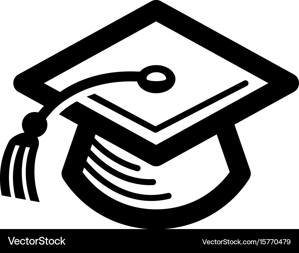 Graduation cap Royalty Free Vector Image - VectorStock