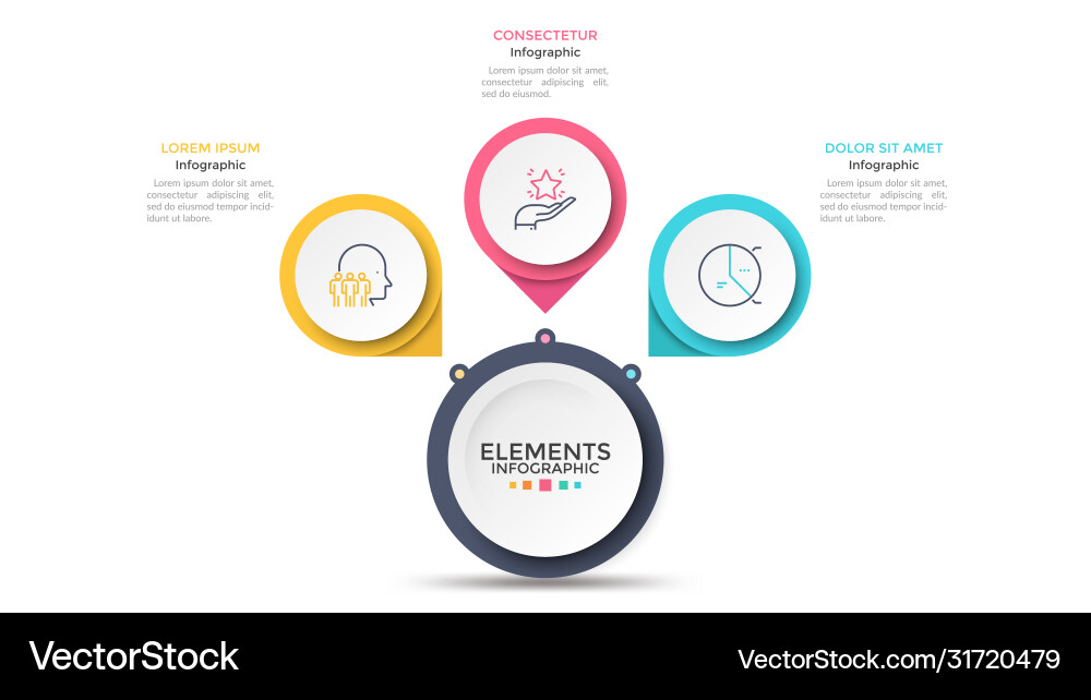 Modern creative infographic template Royalty Free Vector